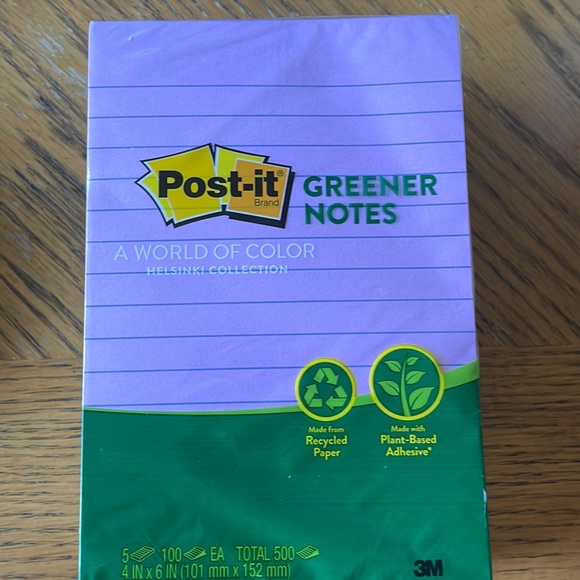 Post-It | Office | Postit Greener Notes 4 In X 6 In 5 Pads | Poshmark
